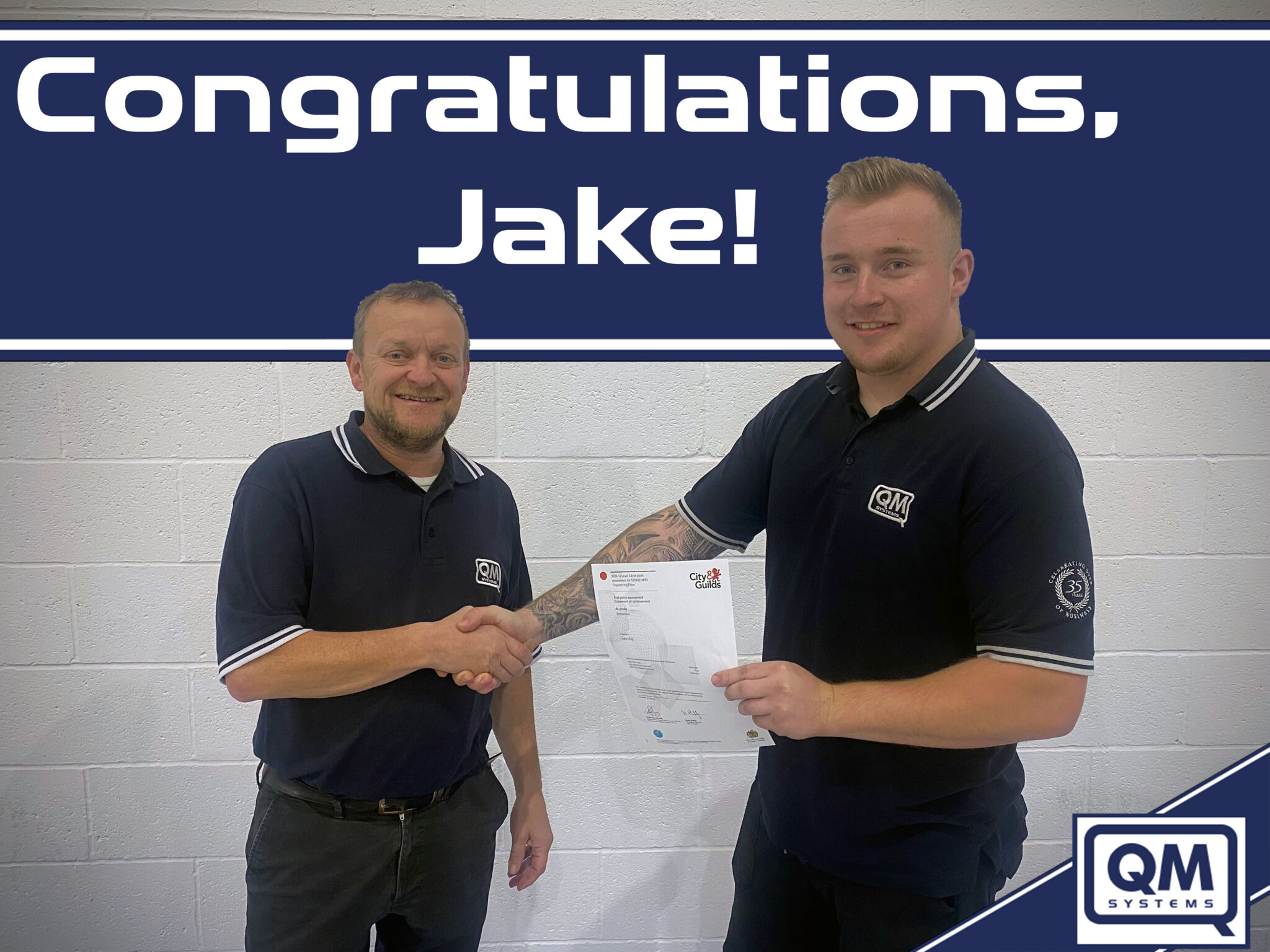 Jake Doig Earns Distinction at Directech QM-Systems